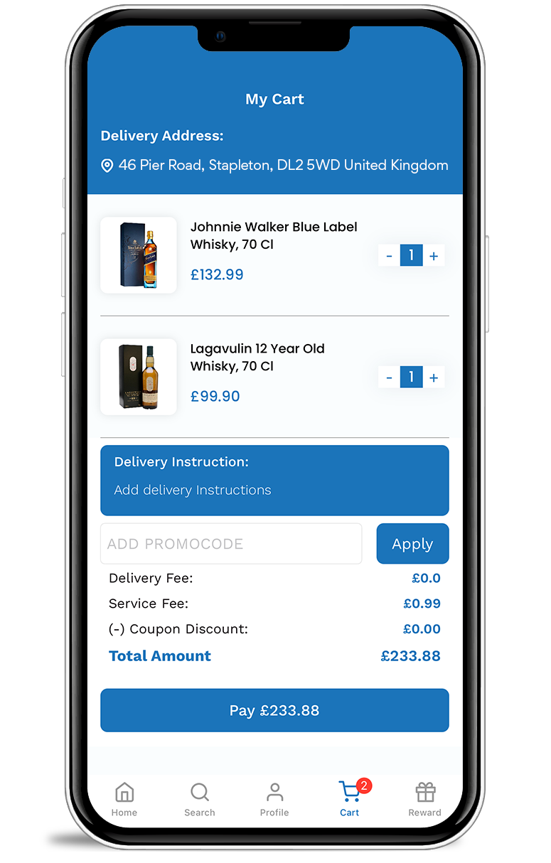 SipUp : get your favourite drink delivered at your doorstep in minutes